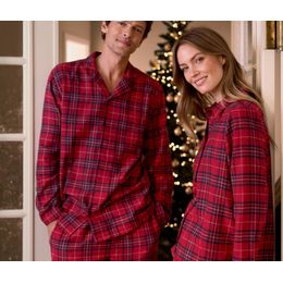 Tchibo - Flanell-Pyjama - Herren - Gr. XL - mehrfarbig/kariert