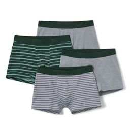 Tchibo - 4 Slipboxer - Herren - Gr. Xl/7 - dunkelgr&uuml;n/gestreift