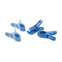 Tchibo - 4 Handtuchclips - dunkelblau