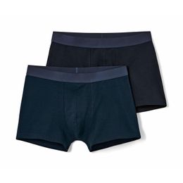 Tchibo - 2 Slipboxer - Herren - Gr. S/4 - dunkelblau/gestreift