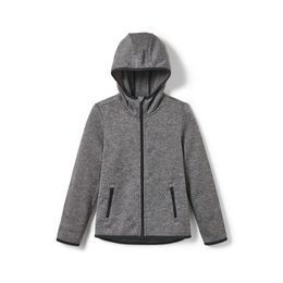Tchibo - Kinder-Strickfleecejacke - Herren - Gr. 158/164 - grau
