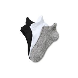 Tchibo - 3 Paar Unisex-Profi-Laufsocken - Herren - Gr. 43-46 - schwarz