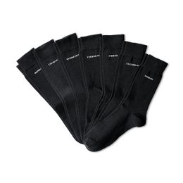 Tchibo - 7 Paar Socken mit Wochentagen - Herren - Gr. 44-46 - hellgrau