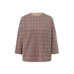 Tchibo - Sweatshirt mit 3/4-Arm - Damen - Gr. S - dunkelblau/kariert