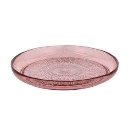 Tchibo - 2 Bitz Glasteller &raquo;Kusintha&laquo; - ros&eacute;