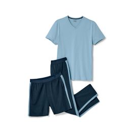 Tchibo - 3-teiliges Pyjama-Set - Herren - Gr. S - dunkelblau