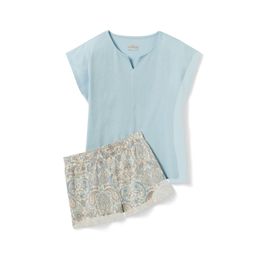 Tchibo - Shorty-Pyjama - Damen - Gr. L - hellblau