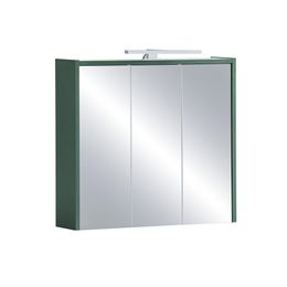 Tchibo - Spiegelschrank &raquo;Lovis&laquo; - 65x16x62,5cm - gr&uuml;n - Holz / Metall