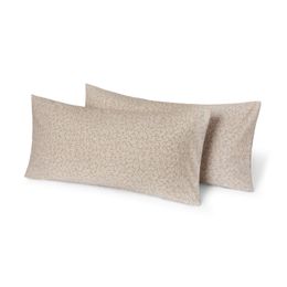 Tchibo - 2 Renforc&eacute;-Kopfkissenbez&uuml;ge - beige