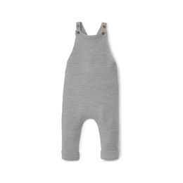 Tchibo - Baby-Merino-Latzhose - Newborn - Gr. 50/56 - grau