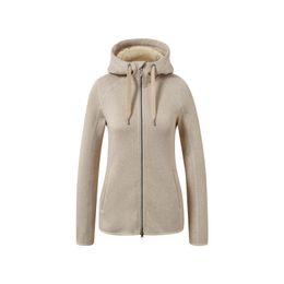 Tchibo - Kapuzen-Strickfleecejacke - Damen - Gr. XS - braun
