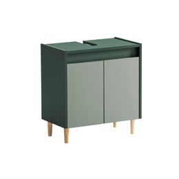 Tchibo - Waschbeckenunterschrank &raquo;Lovis&laquo; - 57x33x60cm - braun - Holz / Metall / Eschen-Massivholz