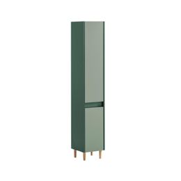 Tchibo - Hochschrank &raquo;Lovis&laquo; - 30x33x170cm - braun - Holz / Metall / Eschen-Massivholz