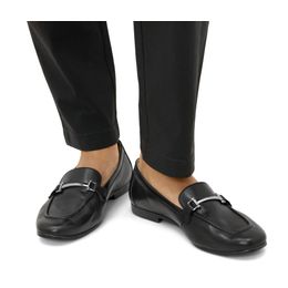 Tchibo - Leder-Loafer - Damen - Gr. 41 - silber
