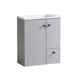Tchibo - Waschtisch »Balto« - 50x20x60cm - schwarz - Holz / Metall / Keramik