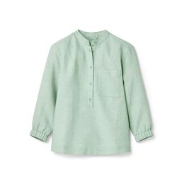 Nah/Studio Bluse - Baumwoll-Leinen-Mix - Gr. 40 - blau