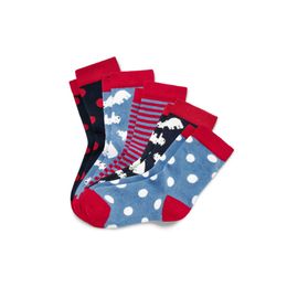 Tchibo - 5 Paar Kinder-Socken - Gr. 27-30 - dunkelblau