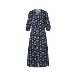 Tchibo - Kleid mit Print - Damen - Gr. 48 - dunkelblau
