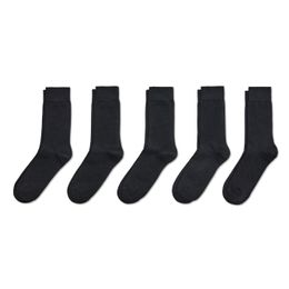 Tchibo - 5 Paar Socken - Herren - Gr. 41-43 - schwarz