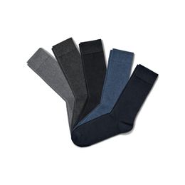 Tchibo - 5 Paar Socken - Herren - Gr. 41-43 - dunkelblau