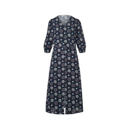 Tchibo - Kleid mit Print - Damen - Gr. 48 - dunkelblau