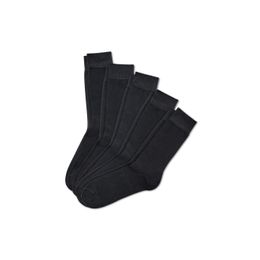 Tchibo - 5 Paar Socken - Herren - Gr. 41-43 - schwarz