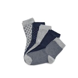 Tchibo - 5 Paar Socken - Damen - Gr. 35-38 - dunkelblau