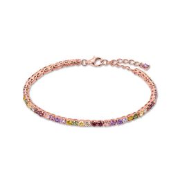 Tchibo - 925 Silber Armband Tennis Multicolor - gold