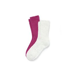Tchibo - 2 Paar Kuschelsocken mit Effektgarn - Damen - Gr. 39-42 - creme