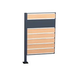 Tchibo - Erg&auml;nzungswand - 75x5x120cm - braun - Metall