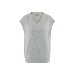 Tchibo - Strickpullunder mit Wolle - Damen - Gr. M - grau