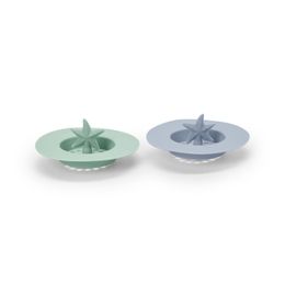 Tchibo - 2 Silikon-Abflusssiebe - hellblau