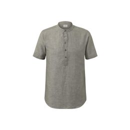 Tchibo - Kurzarmhemd mit Leinen - Herren - Gr. L - khaki