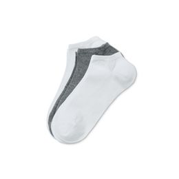 Tchibo - 3 Paar Sneakersocken - Herren - Gr. 41-43 - weiß