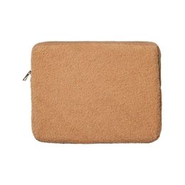 Tchibo - Laptoptasche in Teddyfelloptik - beige