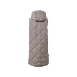 Tchibo - Lange Steppweste mit Kapuze - Damen - Gr. 46 - taupe