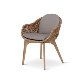 Tchibo - Premium-Schalenstuhl mit Polyrattangeflecht - 62x62,5x80cm - beige - Polyester / Polyethylen / Polypropylen