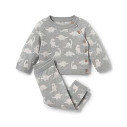 Tchibo - Baby-Strickkombi - Baby - Gr. 74/80 - creme/jacquard