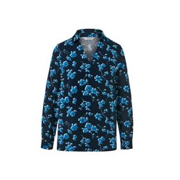 Tchibo - Bluse mit Alloverprint - Damen - Gr. 36 - dunkelblau