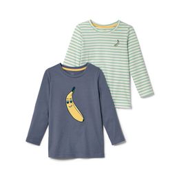 Tchibo - 2 Kleinkinder-Shirts - Herren - Gr. 122/128 - weiß