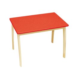 Roba Kindertisch - 76x52x56cm - braun - Holz / Holz