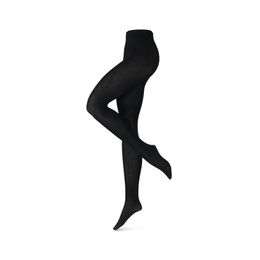 Tchibo - Strick-Strumpfhose mit Viskose - Damen - Gr. S - schwarz