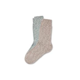 Tchibo - 2 Paar Stricksocken - Damen - Gr. 35-38 - blau