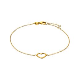 Tchibo - 585 Gold Armband Herz - gold