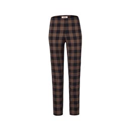 Tchibo - Karierte Stretchhose - Damen - Gr. 38 - schwarz/kariert