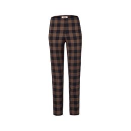 Tchibo - Karierte Stretchhose - Damen - Gr. 38 - schwarz/kariert