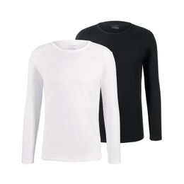 Tchibo - 2 Langarm-Unterhemden - Herren - Gr. Xl/7 - schwarz