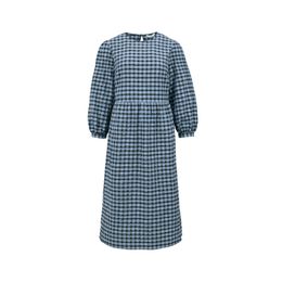 Tchibo - Seersucker-Kleid - Damen - Gr. 38 - schwarz/kariert