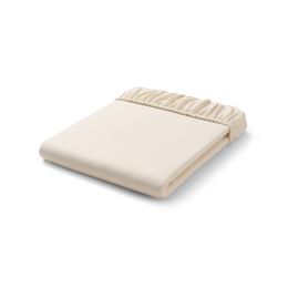 Tchibo - Biber-Spannbettlaken - creme
