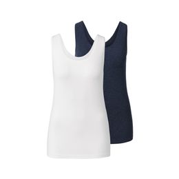 Tchibo - 2 Hemdchen - Damen - Gr. XXL - dunkelblau